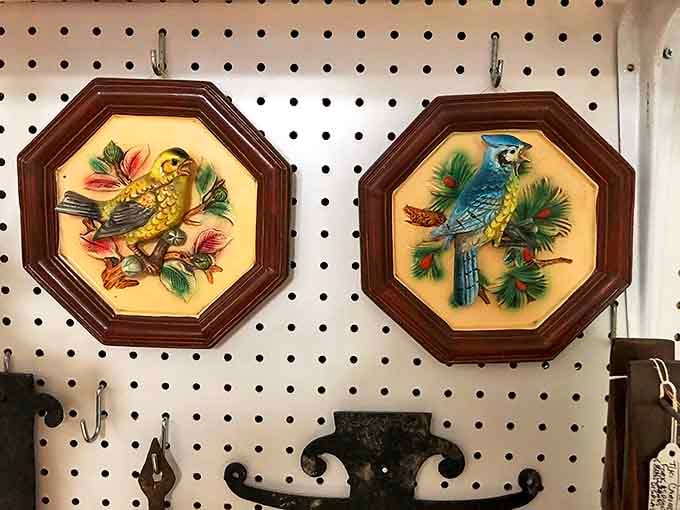 These dimensional ceramic bird plaques bring a touch of vintage charm to any wall &ndash; handcrafted details you'll never find in mass-market decor.