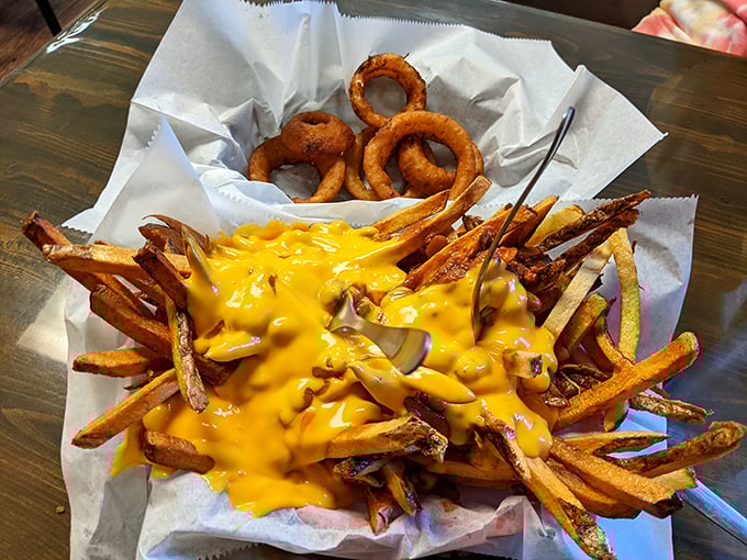 Wood-paneled walls tell stories of community through decades of memorabilia &ndash; each frame a chapter in Millersport's ongoing story.