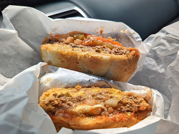 Unwrapping this sandwich is like opening a present you've been waiting for all year &ndash; simple perfection between two buns.