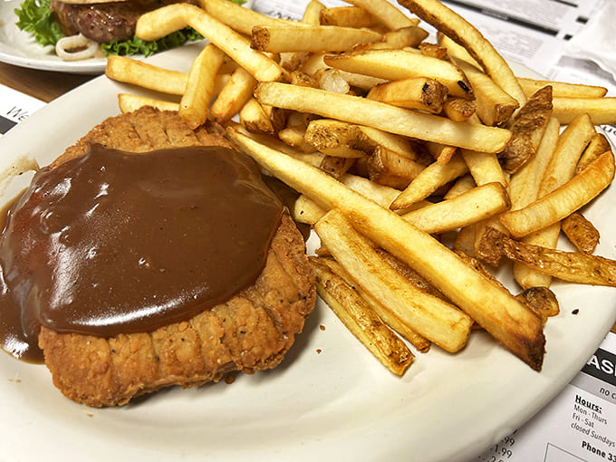 Country-fried steak with gravy so good you'll want to bathe in it &ndash; comfort food that understands its assignment.