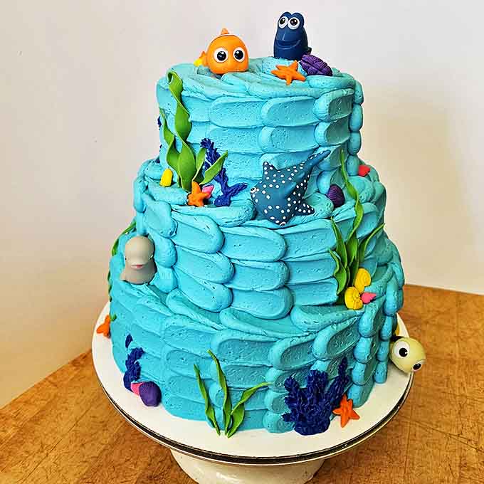 A custom underwater cake that makes Finding Nemo look deliciously edible &ndash; proving bakers are really just artists who work in butter and sugar.