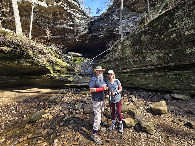 Hikers: Nothing beats a day on the trail with a good friend, surrounded by the park's majestic and ancient geology.