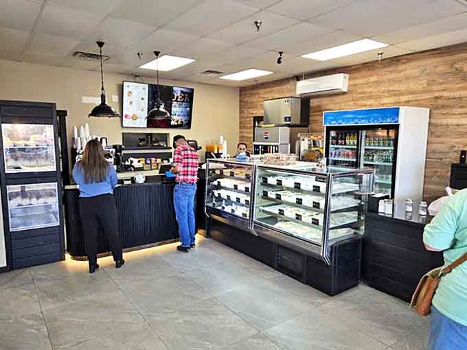 Stepping into the museum's main floor feels like walking into a 1940s candy shop, complete with checkerboard floors and vintage displays.