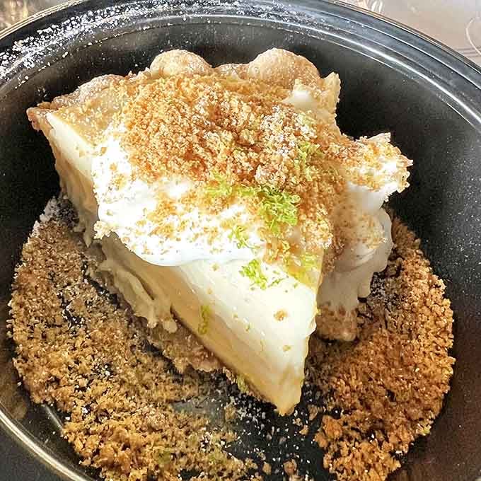 This isn't just dessert&mdash;it's key lime pie that makes you wonder if they've secretly installed a portal to Key West in the kitchen.