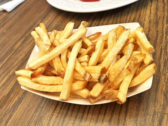 Fries: Hand-cut daily and fried to golden perfection &ndash; these aren't mere side dishes, they're supporting actors stealing scenes.