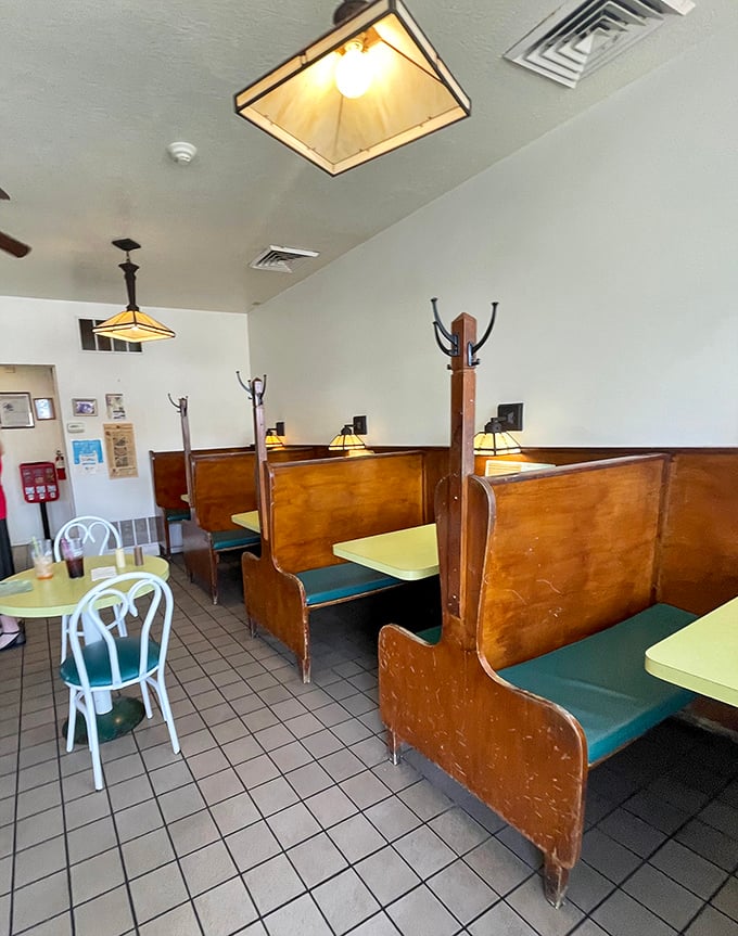 Wooden booths worn smooth by generations of diners tell silent stories of family celebrations, first dates, and regular customers who've become part of Kennedy's extended family.