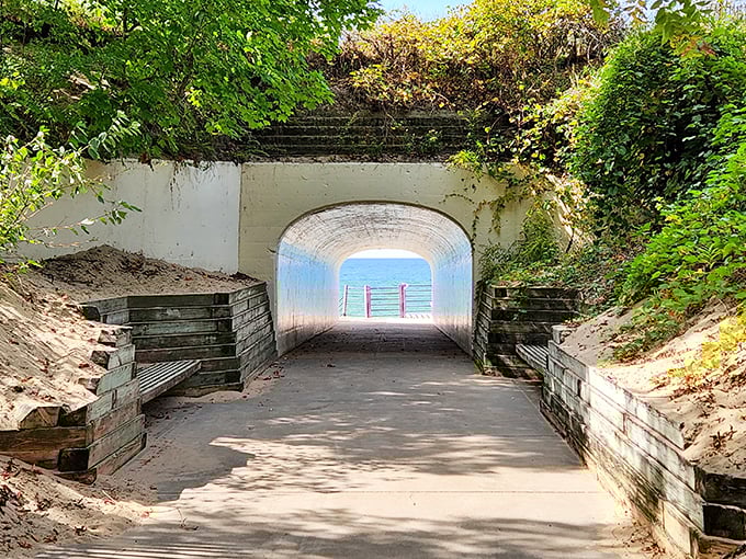 Tunnel Park's famous passage through the dune creates a magical entrance to one of Holland's most beloved beaches.