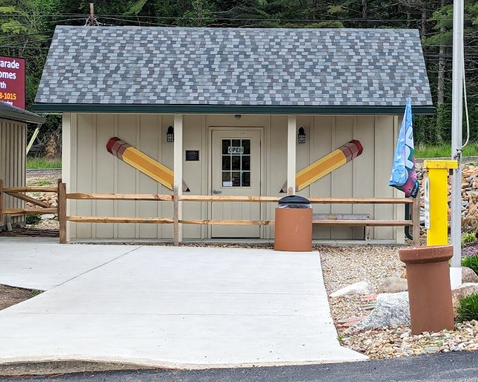 This small building houses a surprisingly large collection of pencil sharpeners in every imaginable shape &ndash; from animals to vehicles to famous landmarks.