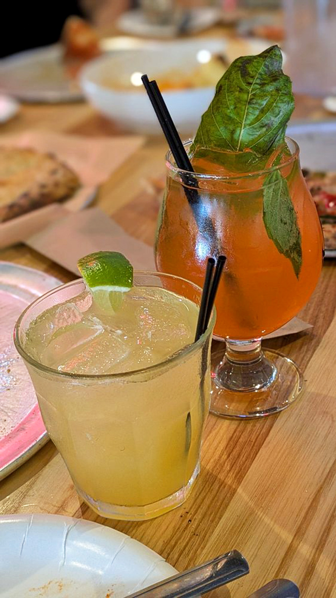 Cocktails that complement rather than compete with the pizza &ndash; bright, refreshing sips that cleanse the palate between bites of savory perfection.