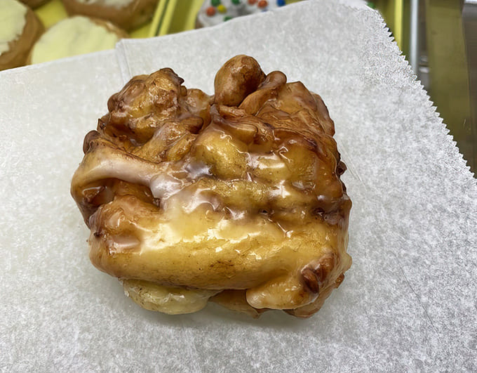 Apple Fritter: The Godzilla of fritters&mdash;massive, magnificent, and slightly terrifying in its deliciousness. Worth every sticky finger and calorie.