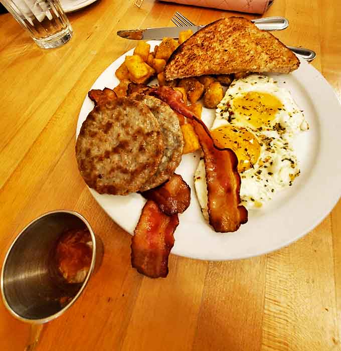 A hearty plate that would fuel a day of sailing or simply an afternoon of happy food coma. Either way, victory!