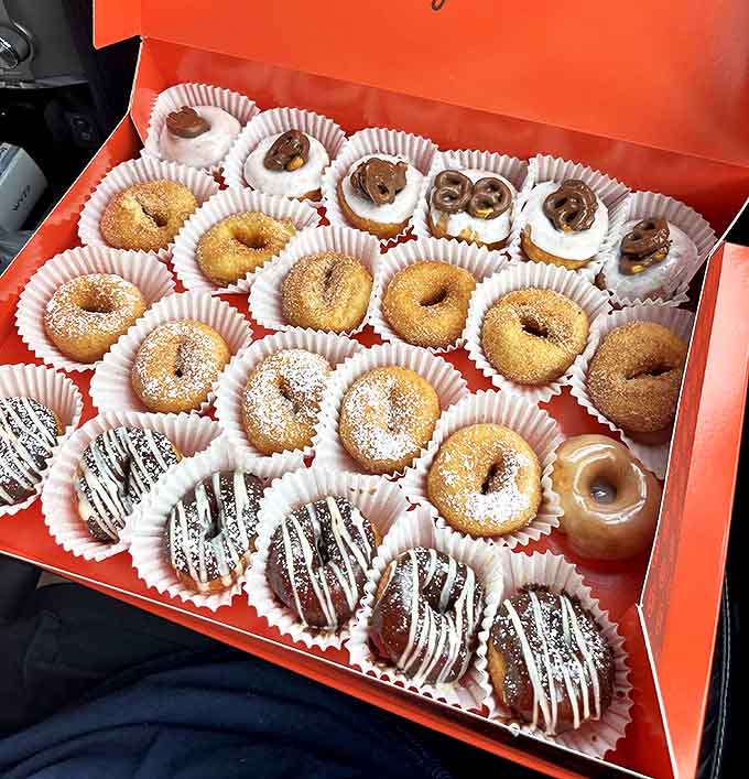 A treasure chest of donut variety that makes choosing unnecessary – the adult version of "gotta catch 'em all."