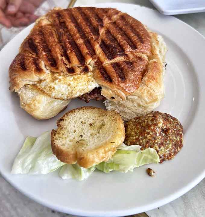 When breakfast and lunch have a delicious identity crisis inside a perfectly flaky, buttery croissant.