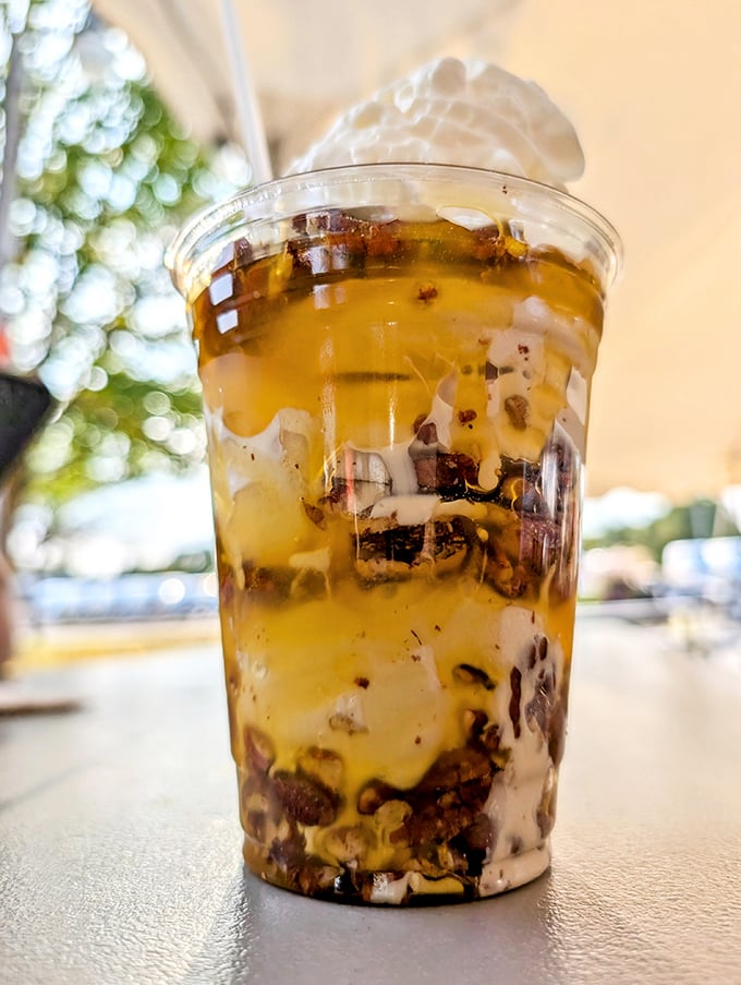 The Butter Pecan Parfait &ndash; where Southern comfort meets Midwestern generosity in a cup that somehow contains more than physically possible.