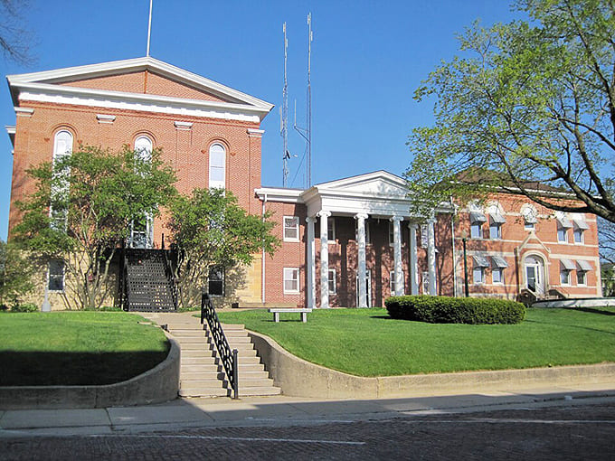 The Carroll County Courthouse commands respect without trying, like a distinguished professor who never needs to raise their voice.