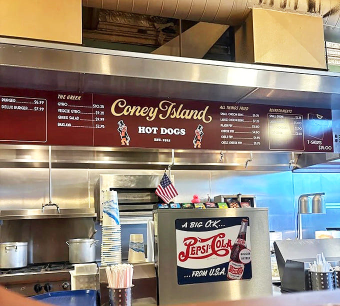 The menu board tells a story of focused excellence &ndash; not hundreds of options, but a carefully curated selection of items they've perfected over more than a century.