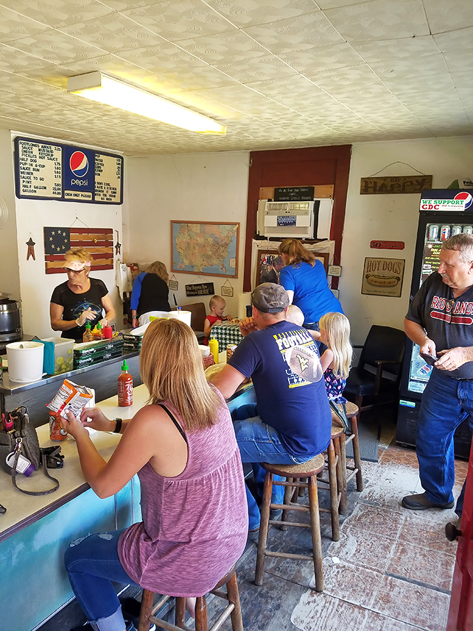 The real Remo's experience&mdash;locals gather at the counter, where hot dogs and hometown stories are served in equal measure.