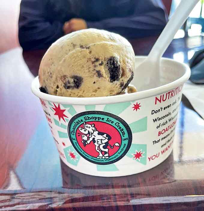 Cookies and cream ice cream with generous Oreo chunks &ndash; proof that some classic combinations never need improving, just perfecting.