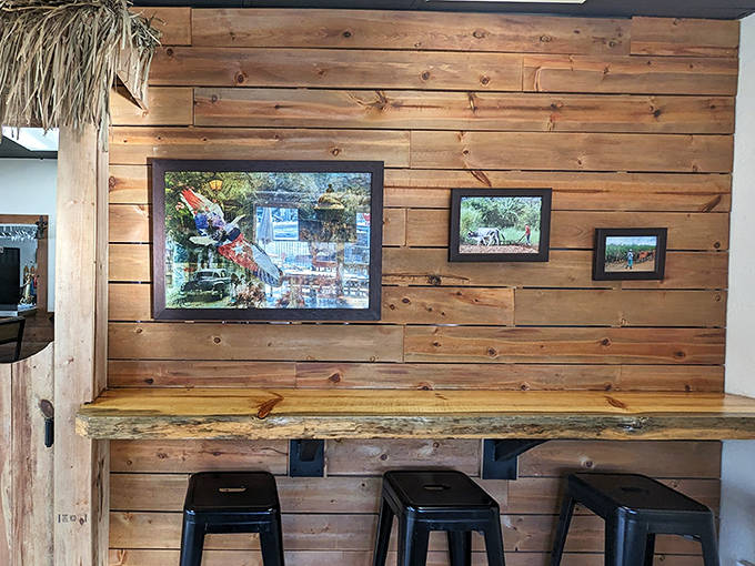 Simple metal chairs and wooden tables let the food take center stage in this no-frills tribute to authentic Cuban dining.