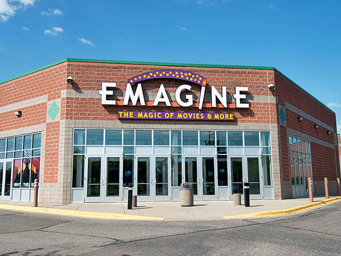 Emagine Theater brings big-screen entertainment to small-town Minnesota with modern flair and comfortable seating.