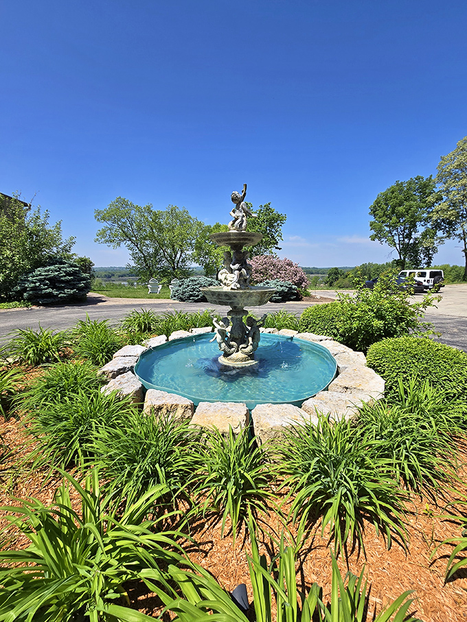 Fountain: Water dances in the courtyard fountain, providing a soundtrack of gentle splashes that makes even checking your email feel sophisticated.