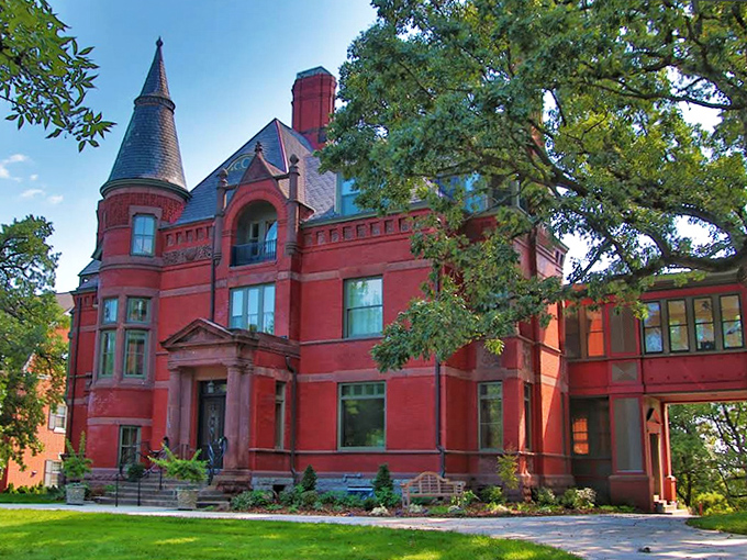 Summit Avenue's historic homes stand as monuments to craftsmanship – where every carved detail and stained glass window tells a story.