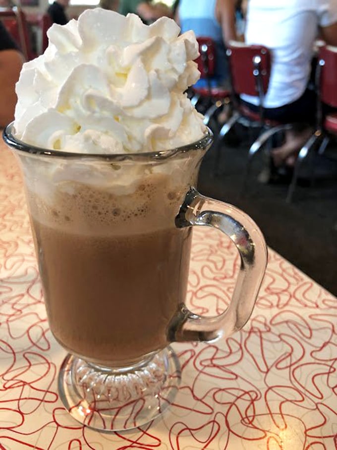 Hot chocolate topped with a cloud of whipped cream &ndash; winter comfort in a mug that makes Wisconsin's cold months more bearable.