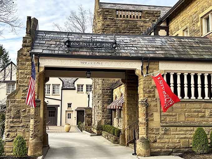 The Granville Inn stands as a stone testament to timeless hospitality, where modern comfort meets historic charm without missing a beat.