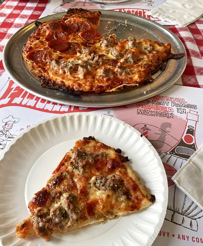 Half and half heaven &ndash; can't decide between pepperoni or sausage? At Fricano's, you don't have to choose.
