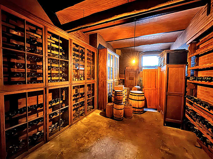 Evidence that surviving Minnesota winters and high society required significant liquid courage. Each bottle has a story older than your grandparents.