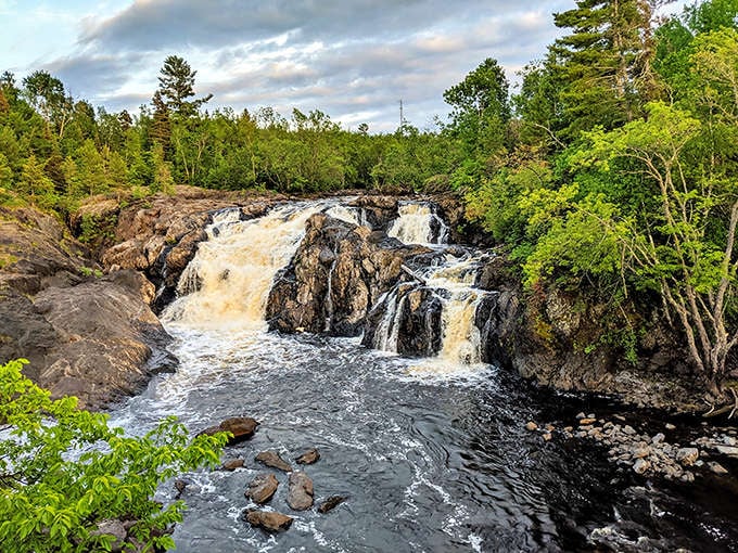 Kawishiwi Falls Trail leads to this thundering cascade, where the raw power of northern Minnesota's waters carves through ancient rock.