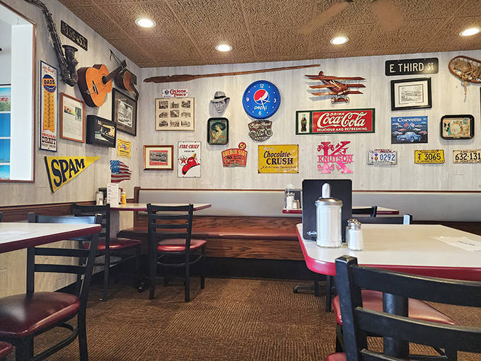 Vintage memorabilia covers every wall&mdash;not as calculated nostalgia, but because these treasures have accumulated naturally over decades of history.