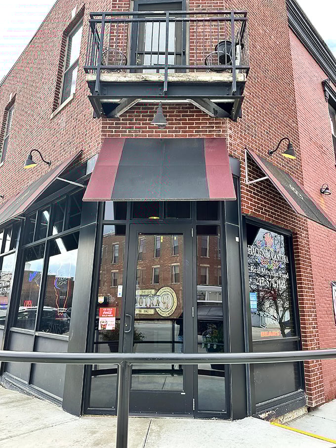 La Hacienda Cantina's corner location serves as the perfect architectural backdrop for authentic Mexican flavors in the heart of the Midwest.