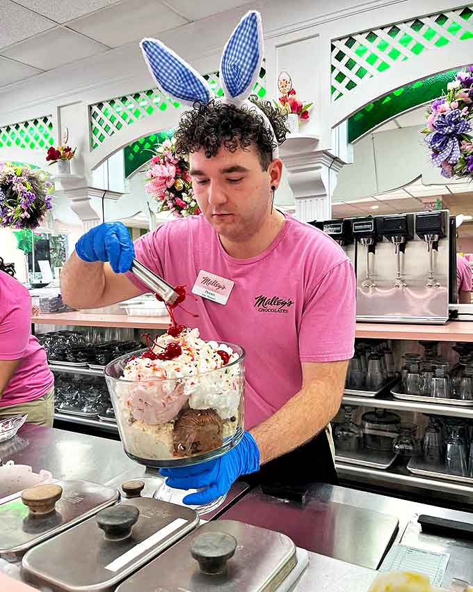 Easter brings out the bunny ears and creative energy at Malley's, where seasonal treats become part of family traditions.