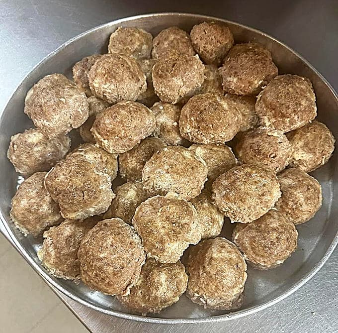 These perfectly seasoned meatballs are like little flavor bombs waiting to make your pasta or sub absolutely sing.