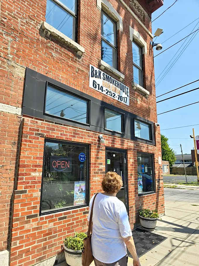 A welcoming storefront that doesn't need flashy signs &ndash; the intoxicating aroma of slow-smoked meats does all the advertising necessary.