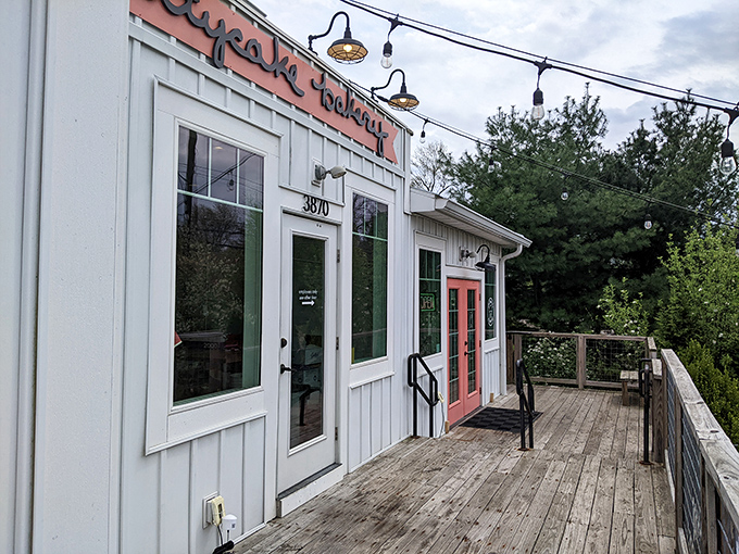 The wooden deck entrance feels like arriving at a friend's house &ndash; if that friend happened to be a master baker with a PhD in plant-based deliciousness.