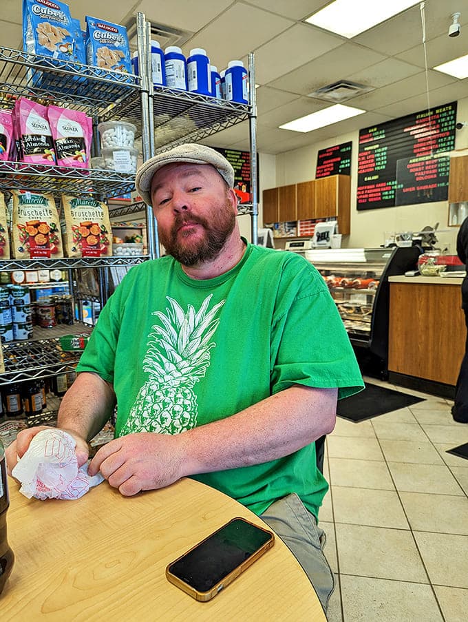 When your cannoli is so good you need a moment alone with your thoughts and possibly a second one for the road home.