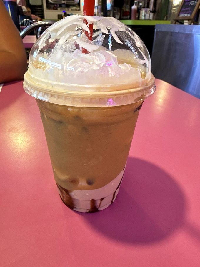 This milkshake is so thick you'll wonder if they accidentally gave you ice cream with a straw, and honestly, nobody's complaining about that possibility.