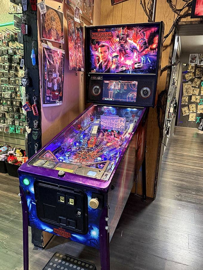 Pinball Machine: The Upside Down comes to Waukesha in this Stranger Things pinball machine, where flashing lights and familiar faces invite players to test their skills.