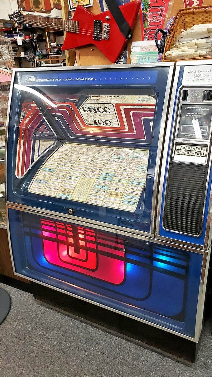 This magnificent Disco 700 jukebox once soundtracked first dates and last dances. Now it stands as a monument to when selecting music was a physical experience.
