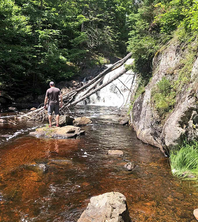 A moment of quiet contemplation beside the falls reminds us why we seek these natural spaces &ndash; to reconnect with something larger than ourselves.