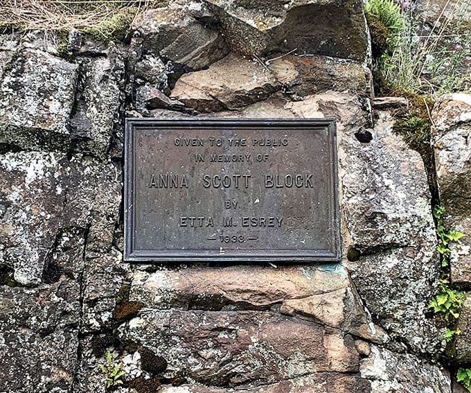 A simple bronze marker tells the story of generosity &ndash; one woman's gift that continues to delight generations of nature lovers.