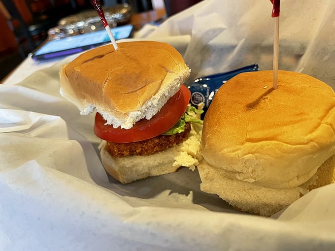 Perfectly portioned pork tenderloin sliders let you enjoy that breaded goodness without committing to the full-sized monster version.