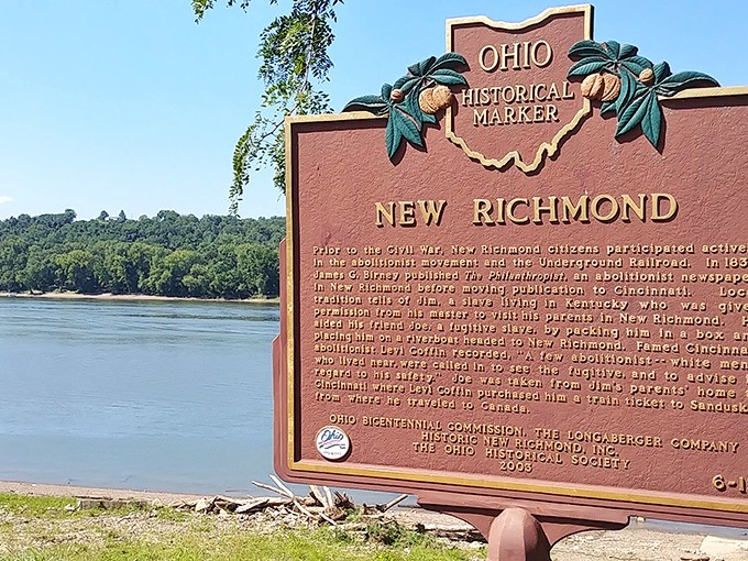 This historical marker reveals New Richmond's proud role in the Underground Railroad &ndash; where ordinary citizens performed extraordinary acts of courage.