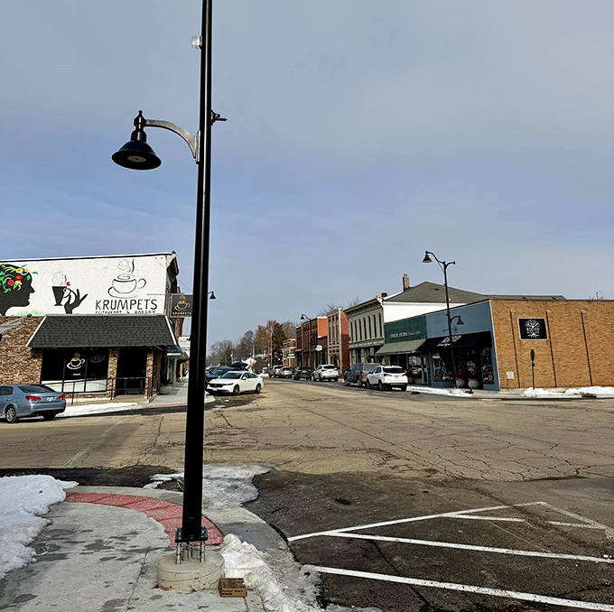 Krumpets sits at the corner of Charm and Delicious, where locals gather for conversations as warm as the fresh-baked goods in the display case.