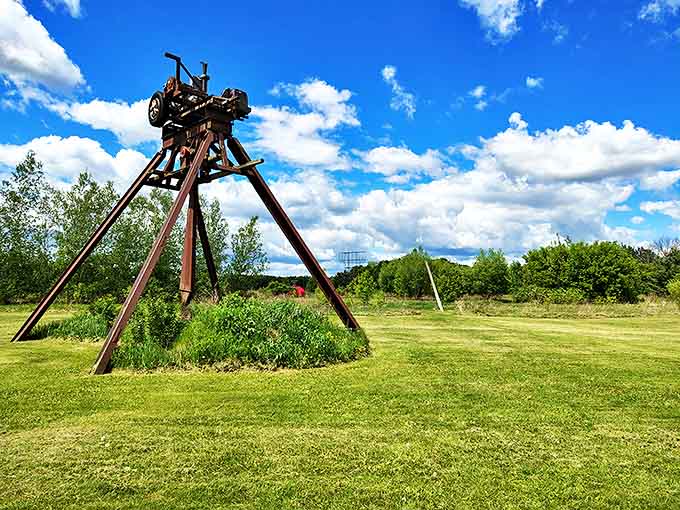 Industrial components transformed into mechanical marvels &ndash; where one person's junk becomes another's artistic masterpiece.