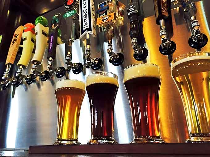 The Village Inn serves comfort food with a view &ndash; because calories don't count when consumed while gazing at water this blue.