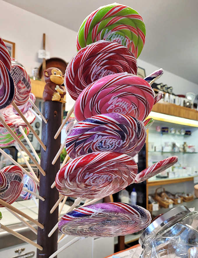 These aren't just lollipops &ndash; they're edible works of art, swirled with colors so vibrant they practically hypnotize you into forgetting about your diet.