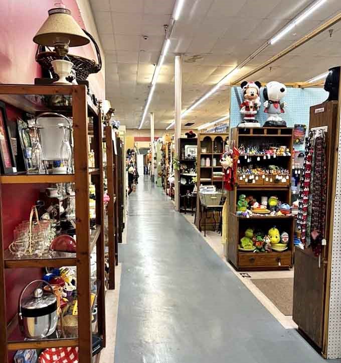 Another corridor of curiosities beckons, promising treasures for those patient enough to look. Time disappears here faster than your resolution not to buy anything.